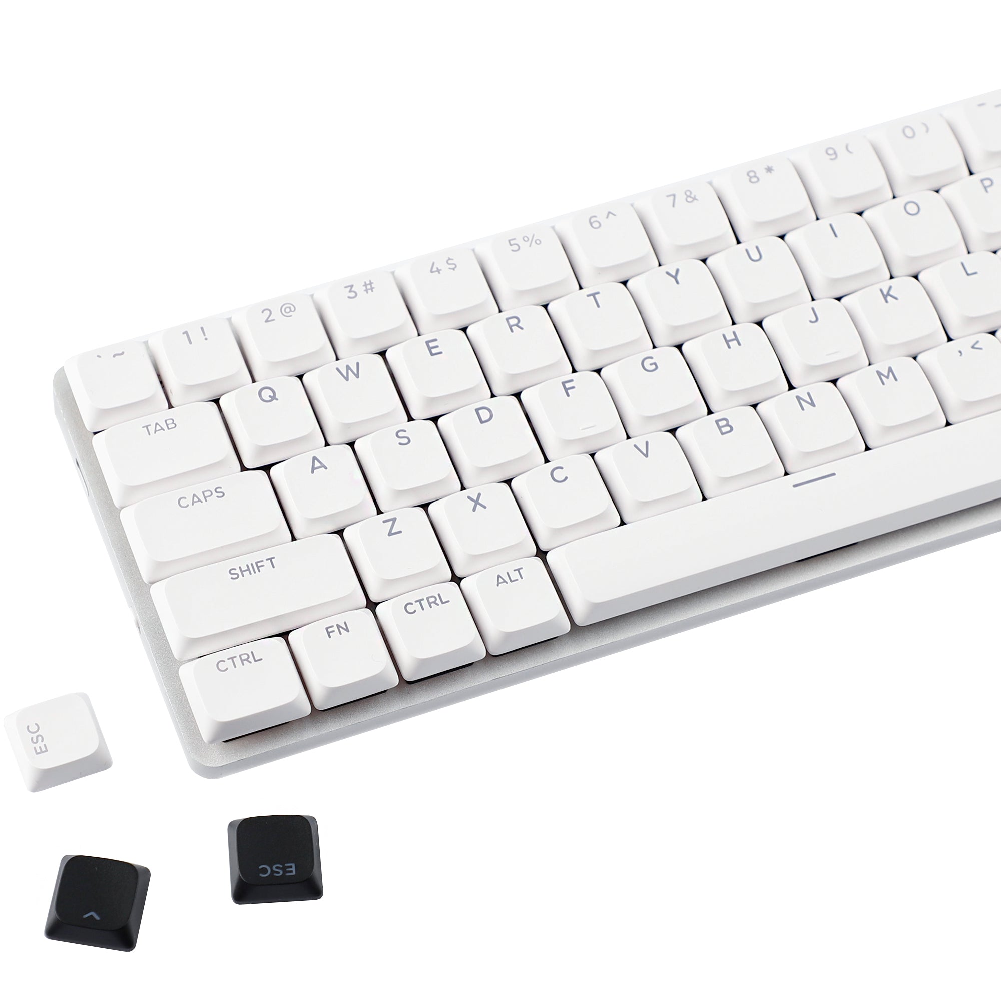 YMDK Ultra-slim Low Profile Keycaps 127 Keys Dye-Sub JWA Profile Backl