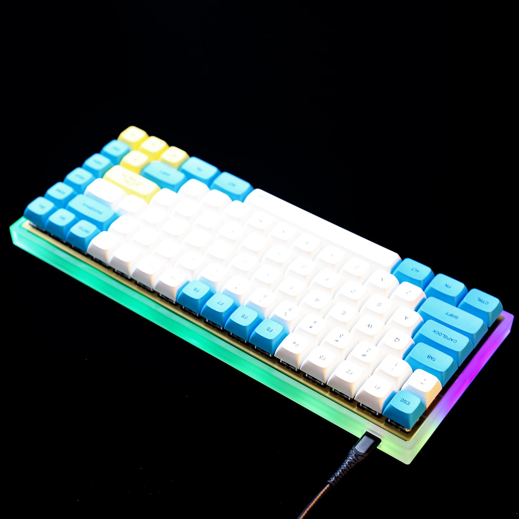 YMD-75% 84 Acrylic Kit(Standard QMK YMD-75% 84 V3 Hotswap Kit Or V2 So ...