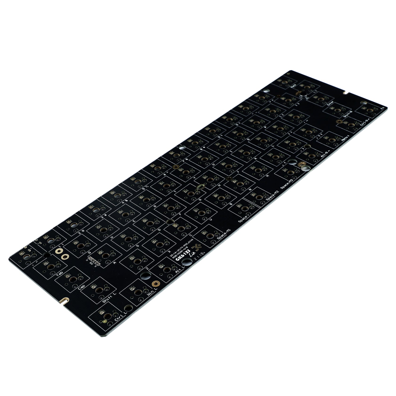 GK61 GK64 GK61XS GK64XS RGB Hot Swap PCB+Plate(Independent Driver/Blue ...